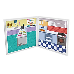 Melissa & Doug Magnetivity Magnetic Tiles Building Play Set – Pizza & Ice Cream Shop