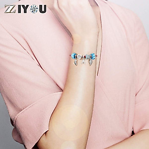 Pisces Zodiac Sign Dangling Charms Fit Pandora Birthday Bracelets - 925 Sterling Silver Constellation/Horoscope Necklace Pendants Beads, Gifts for Boyfriend/Girl/Christmas