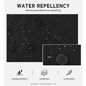 Syntus 12 Pack Bib Apron, Unisex Aprons Adjustable Waterdrop Resistant with 2 Pockets Cooking Kitchen Apron for Chef, BBQ Drawing Apron Bulk, Black