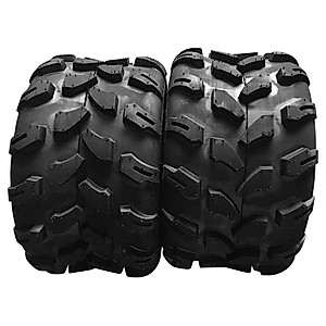 SUNROAD Set of 2 18X9.5-8 Quad UTV Go Kart Tires ATV Tires 4PR Tubeless Directional Tread 18X9.5x8 4Ply Tire