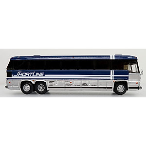 MCI MC9 Coach Diecast Bus Short Line,New York.1:87-HO Scale Iconic Replicas New in The Box,Green