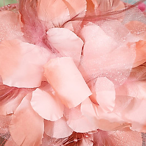 JWICOS Fascinators Hat for Women 50s Flower Hat with Veil Cocktail Wedding Tea Party Church Derby Hat (Coral)