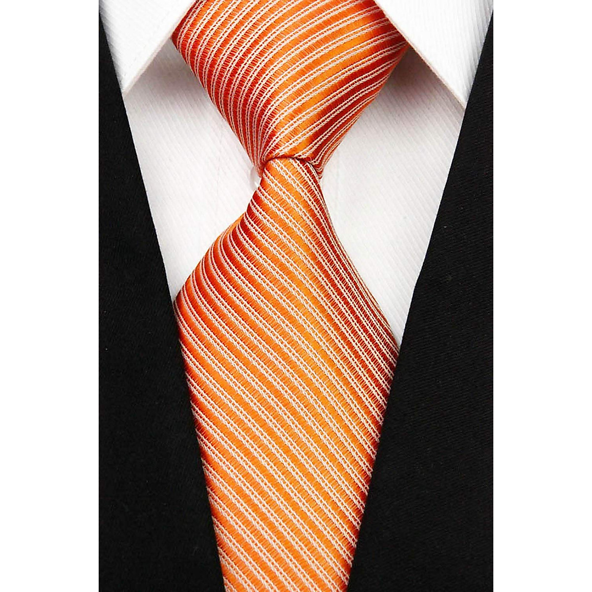 Wehug Lot 9 PCS Classic Men's tie 100% Silk Tie Woven Jacquard Neckties Solid Ties for men style001