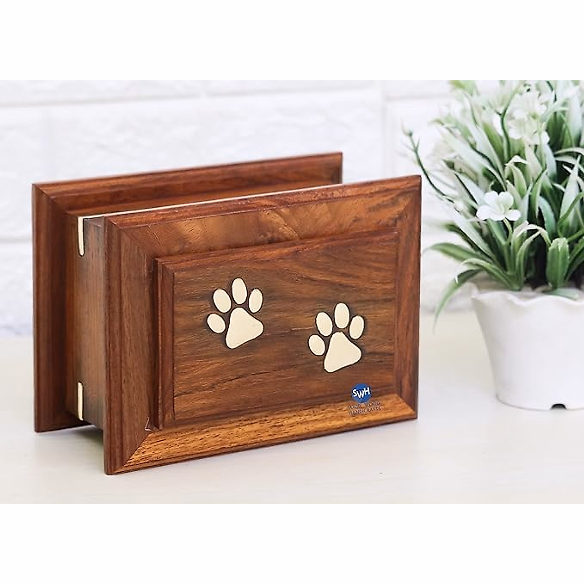 Wooden Urn Box For Pet Ashes | Wood Cremation Urns For Cat and Dog Ashes | Keepsake Urns | Funeral Urns | Handmade Urns | Burial Urns (A)