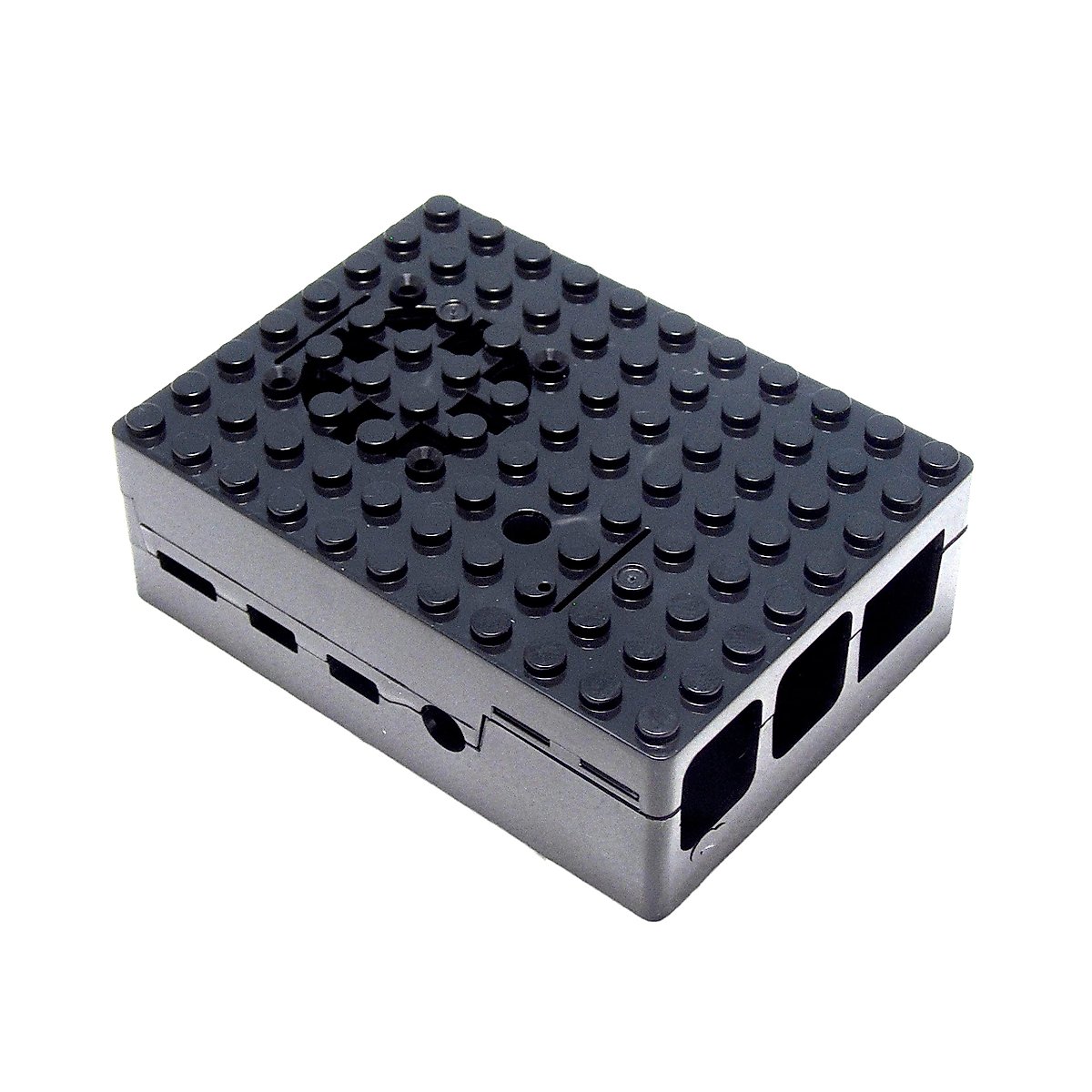 Raspberry Pi 4 Case - Pi-Blox Enclosure (Black)
