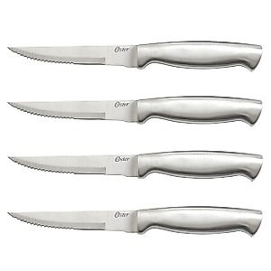 Oster Baldwyn 4 Piece Stainless Steel Serrated Steak Knives