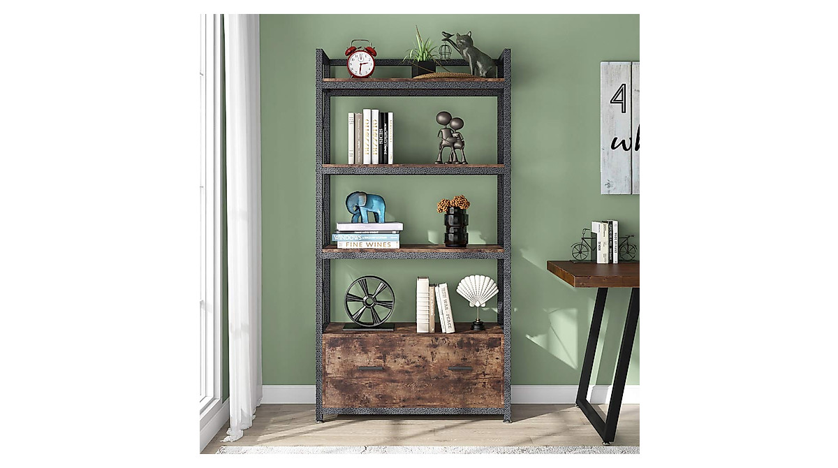 Tribesigns File Cabinet with Drawer - Stylish Storage for Home Office