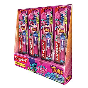 Colgate Kids Battery Powered Toothbrush, Trolls (4 pk.)