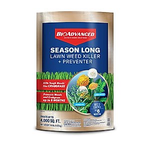 BioAdvanced Season Long Weed Killer Plus Preventer for Norther Lawns, Granules, 9.6 LB
