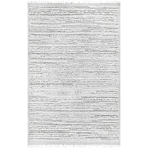 nuLOOM Jolene Shaggy Striated Area Rug, 8x10, Grey