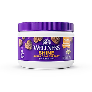 Wellness Barkin' Bacon Flavored Soft Chew Skin & Coat Supplements for Dogs, 45 Count