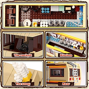 OrbBlaster Rvs for Break Bad Building Set, Upgraded Creative Rvs Building Bricks Merchandise, Camper Van Building Set Toy for Boys Age 8-12
