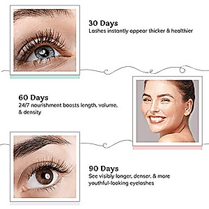 Lash24 by Hair La Vie | Eyelash Growth Serum - 2 Month Supply | Dual Formula Treatment with AM Primer & PM Lash Boost | Promotes Long, Voluminous Lashes 24 Hours a Day