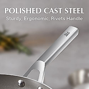 Rockurwok 6 Pcs Ceramic Nonstick Cookware Set, Durable Pots and Pans Set, Inducton, Dishwasher & Ovens Safe, Free of PFAS & PTFE, Sapphire Blue