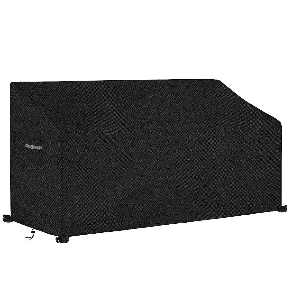 Dokon 2-Seater Heavy Duty Patio Bench Loveseat Covers Waterproof Outdoor Sofa Cover Anti-UV 600D Oxford Fabric Lawn Patio Furniture Covers with Air Vent, Standard (58"L x 32.5"D x 31"H) - Black