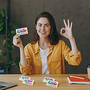 YHNTGB 210 pcs Holographic Thank You Cards bulk appreciation gifts You are Awesome You Rock Greeting Cards Thank You for Making a Difference Cards for Students Volunteers Doctors Teachers businessman