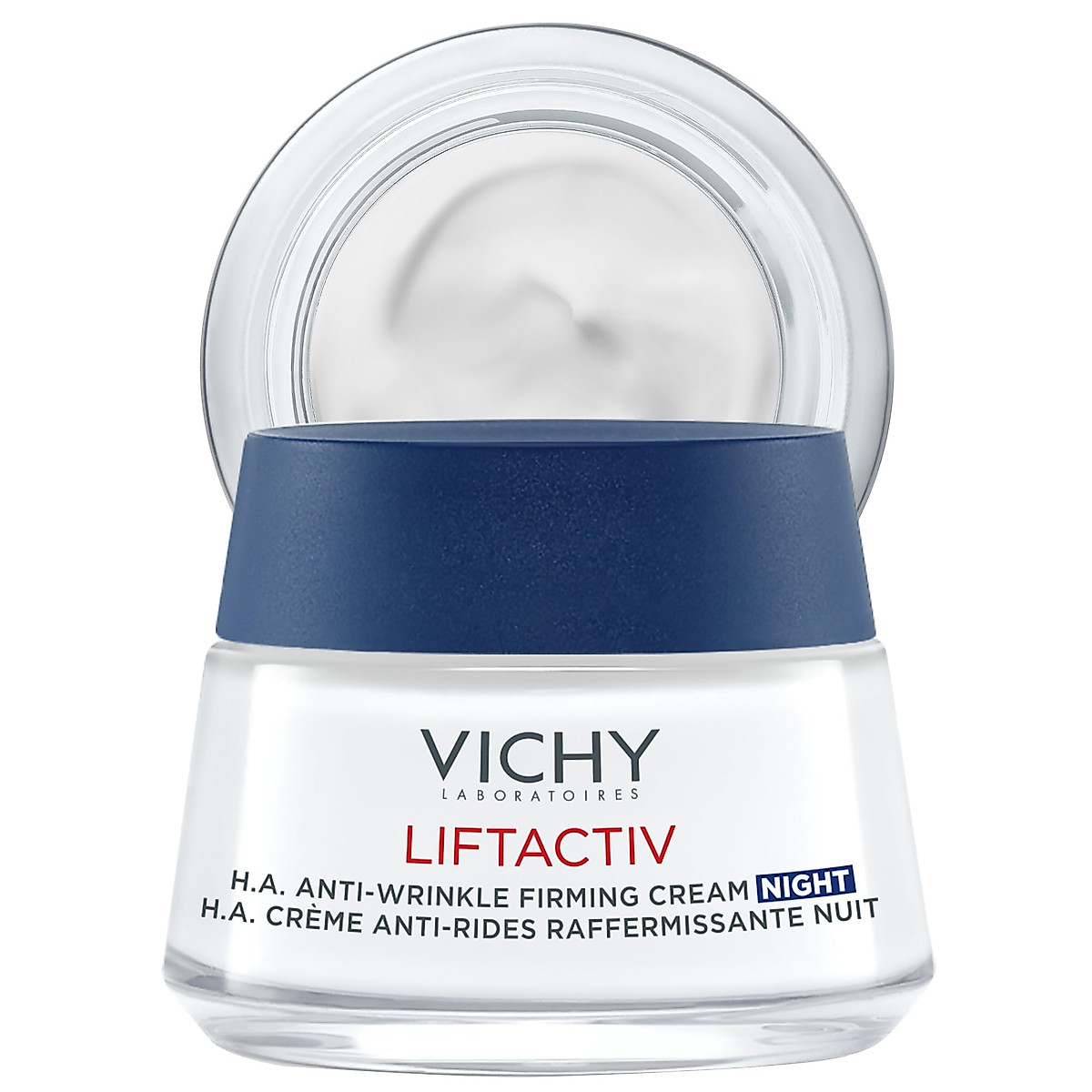 Vichy LiftActiv Supreme Night Cream, Anti Aging Face Cream with Vitamin C & Rhamnose to Firm & Brighten, Suitable for Sensitive Skin
