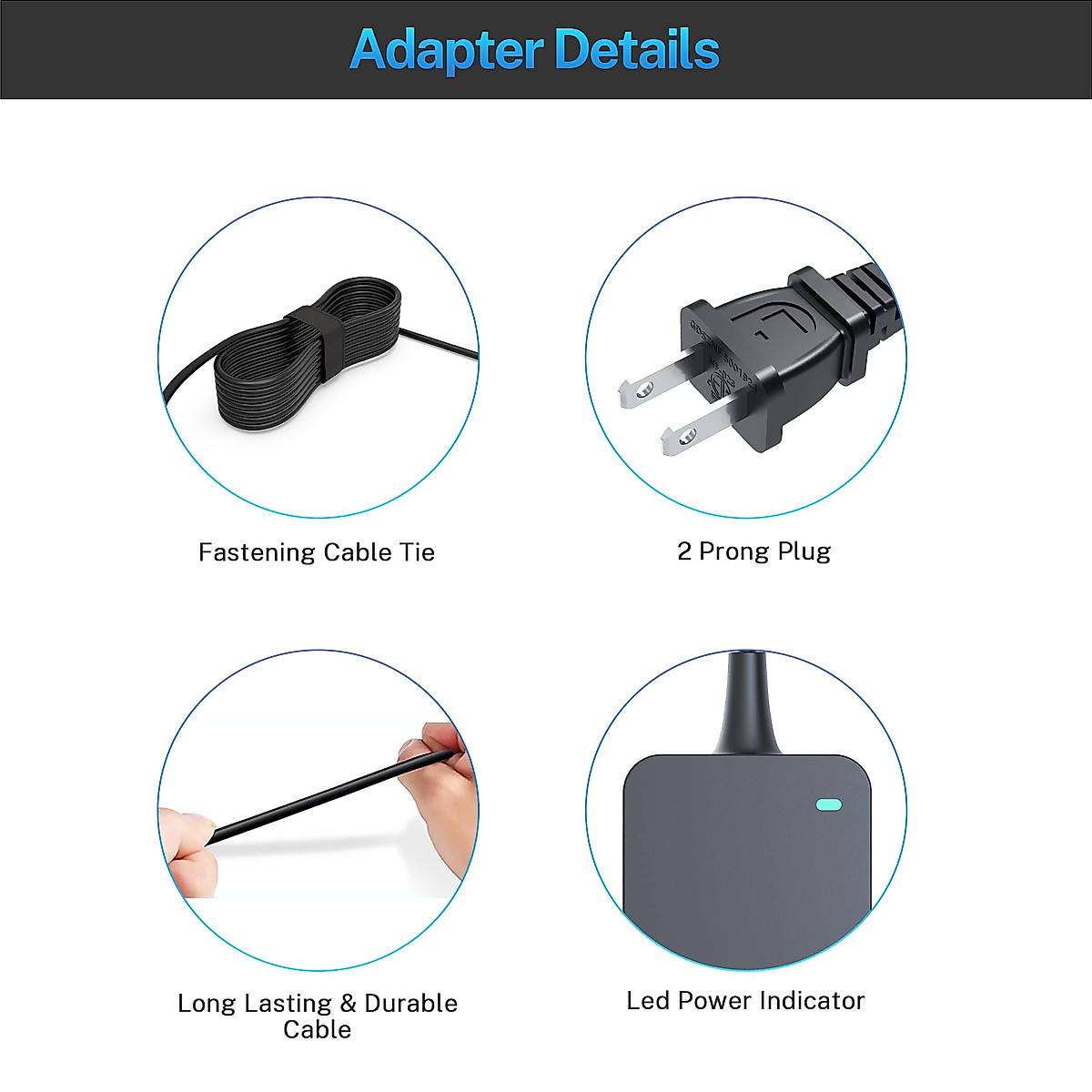 65W 45W AC Laptop Charger Fit for Dell Latitude 3520 3420 3320 P108F001 Laptop Power Supply Adapter Cord