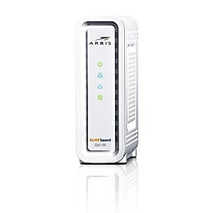 ARRIS Surfboard SB6190 32x8 DOCSIS 3.0 Cable Modem with 1.4 Gbps Download and 262 Upload Speeds, White (Non-Retail Packaging)