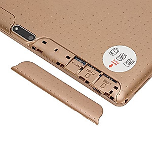 Tablet PC , 1280x800 Resolution 2 Million PX Front Camera Champagne HD Tablet RAM 4GB 5 Million PX Rear Camera for Video for Gaming for Android9.0(#3)