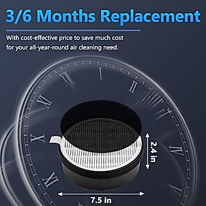 LV-H132 Replacement Filter for LEVOIT Air Purifier Replacement Filter LV-H132-RF, 3-in-1 H13 True HEPA Filter Replacement, 2 Pack