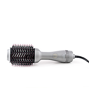 INDIE ZEN Blow Dryer Brush - Blow, Dry, Curl, Straighten and Volumize your Hair in half The Time, Salon Blowout at Home for Women and Men- Anti-frizz Ceramic Titanium Barrel Hair Straightener Brush