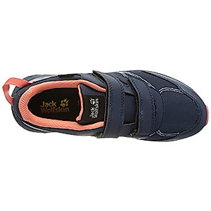 Jack Wolfskin Woodland Texapore Low Vc K Hiking Boot, Dark Blue/Rose, 11 US Unisex Big Kid