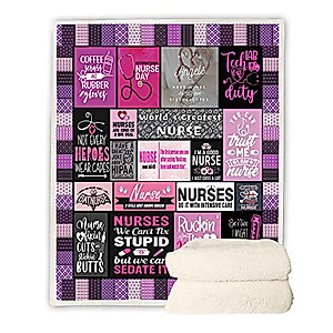 Juirnost Nurse Gifts for Women,Nurse Gifts Throw Blanket,Nurse Gifts,Gifts for Nurses,Nurses Day Gifts,Nurse Blanket,Nurse Retirement Gifts for Women,Retirement Gifts for Nurses for Bed Sofa 50X60inch