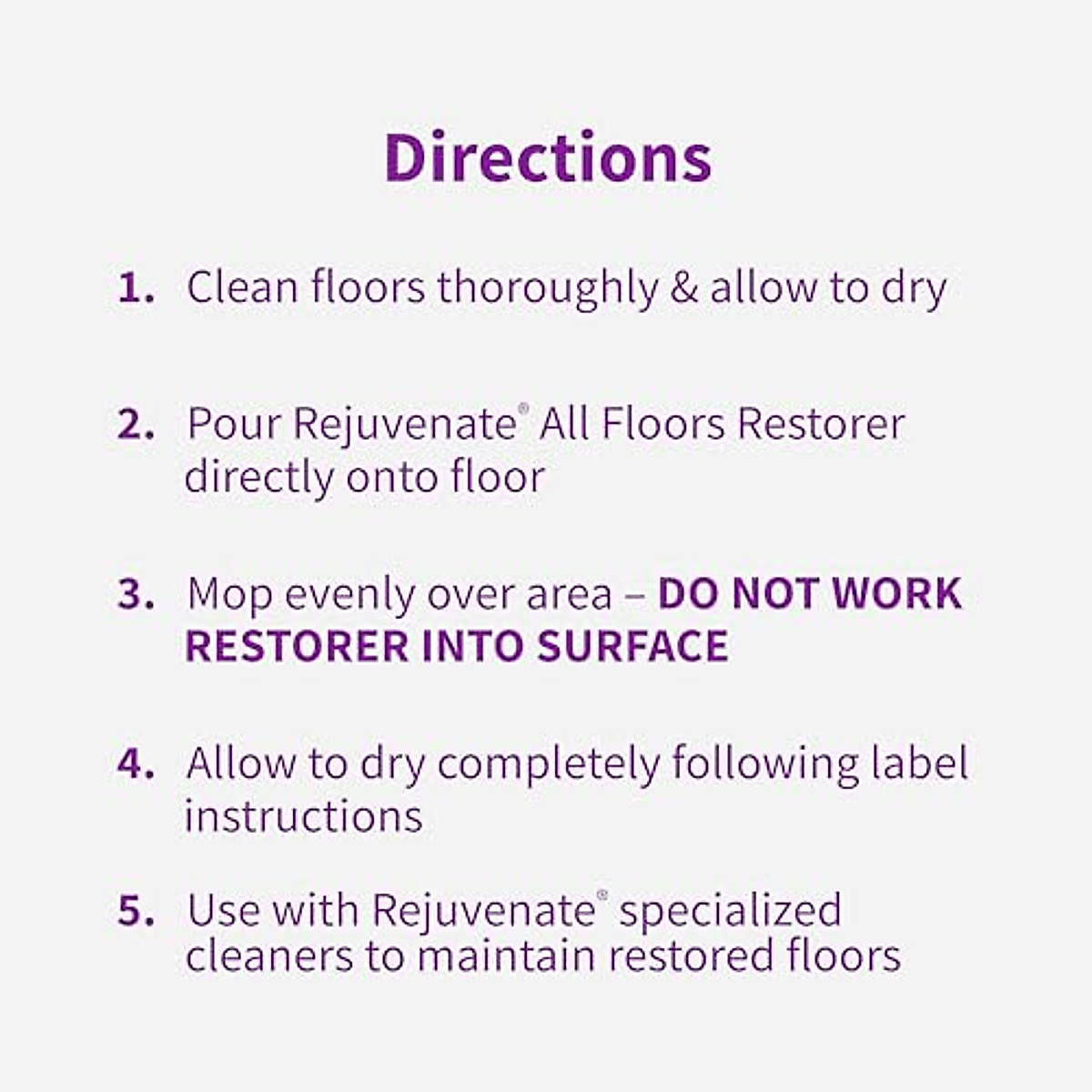 Rejuvenate All Floors Restorer and Polish Fills in Scratches Protects & Restores Shine No Sanding Required