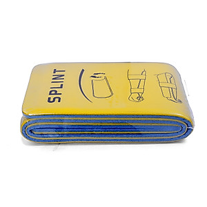 ANSUDYLG Splints: 3-Size Pack Made for Finger Neck, Leg, Knee, Foot, Wrist, Hand, Arm Injuries with a Handbag (Yellow)