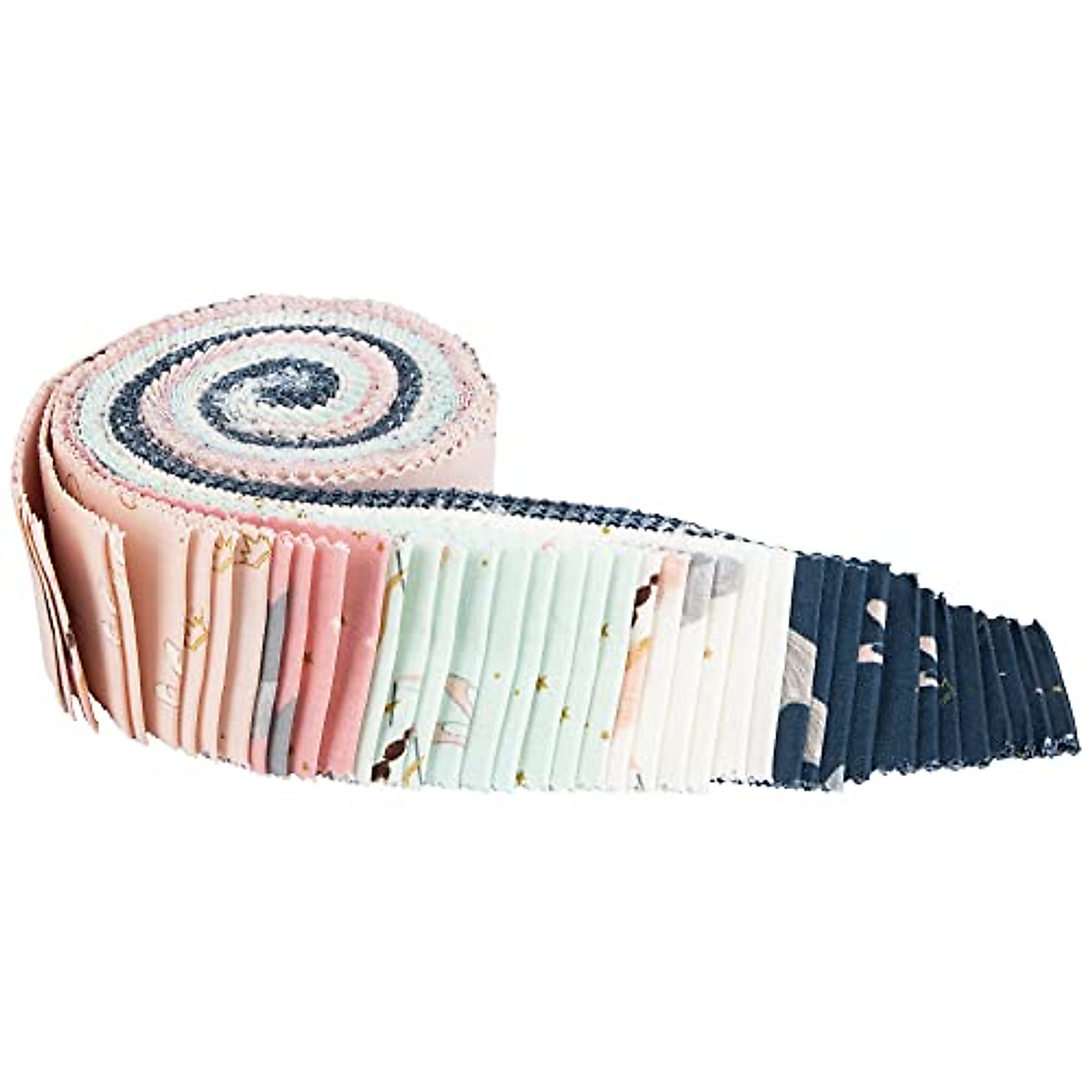 Spin & Twirl Rolie Polie 40 2.5-inch Strips Jelly Roll Riley Blake Designs RP-11610-40