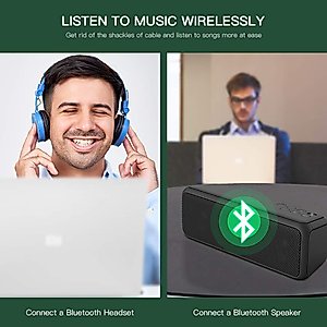 USB Bluetooth Adapter for PC, QGOO Mini Bluetooth 5.0 EDR Dongle for Desktop Computer Transfer for Laptop Bluetooth Headphones Headset Keyboard Mouse Speakers Printer Windows 7/10/11（Grey）