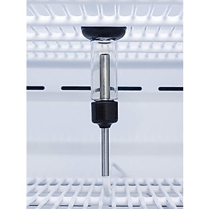 AccuCold ARS8PVDL2B 24 Upright Vaccine Refrigerator with 8 cu. ft. Capacity Plastic-Coated Wire Shelves Temperature Alarm and Factory-Installed Lock in White