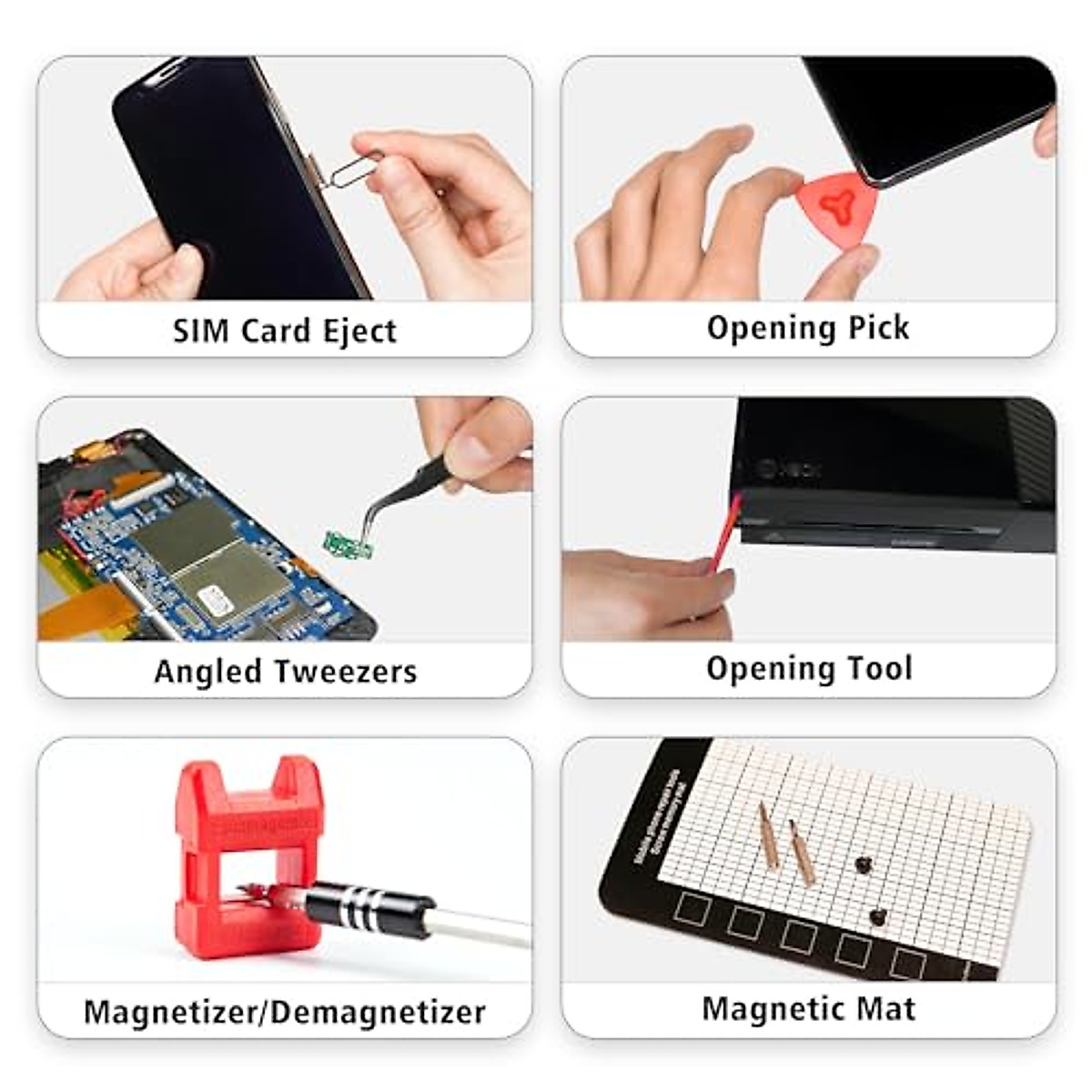 SHARDEN Precision Screwdriver Set, 122 in 1 Electronics Magnetic Repair Tool Kit with Case for Repair Computer, iPhone, PC, Cellphone, Laptop, Nintendo, PS4, Game Console, Watch, Glasses etc (Red)