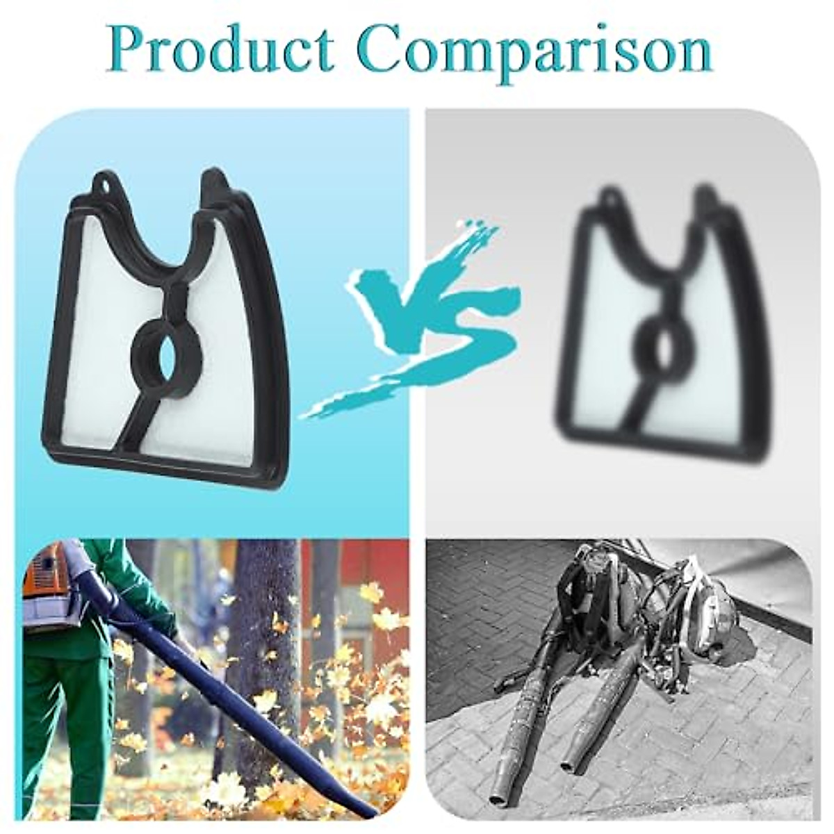 Atunee 545112101 Air Filter for Husqvarna 125B 125BVX 125BX Leaf Blower Compatible with Jonsered B2126 BV2126 Blower