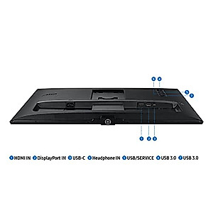 SAMSUNG S80A Computer Monitor, 27 Inch 4K , Vertical , USB C , HDR10 (1 Billion Colors), Built-in Speakers (LS27A800UNNXZA)