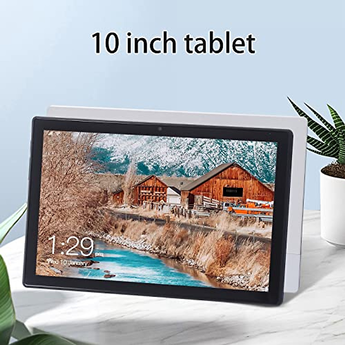 Android 10.0 Tablet, 10 inch Smart Tablet 4+32GB ROM 8 Core WiFi 0.3MP+2MP Dual Camera Game Tablet Best for Adults Working Childrens School Learning Birthday Gift