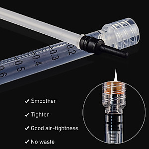 Disposable 1ml syringe with 25G 1inch Lab Supplies, Individually Packaged 50Pack