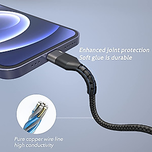 Ailun USB C Thumb Fast Wall Charger Block 20W Power Adapter 1Pack,USB C to Lightning Cable[6ft MFi Certified] 1Pack Compatible with iPhone 14/14 Pro/13/13 Pro/12/12 Pro/12 Mini/11/Airpods Pro/iPad Pro