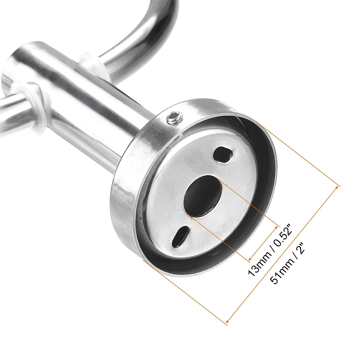 HARFINGTON 304 Stainless Steel Towel Ring Wall Mounted Round Hanging Holder with Screws for Bathroom Kitchen Accessories, Silver Tone