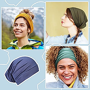 9 Pieces Women's Under Scarf Muslin Hijab Cap Solid Color Hijab Cap Dreadlock Cap Unisex Dreadlock Hair Wrap Muslimah Hijab Tube Cap
