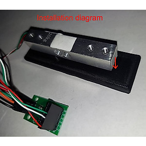 ShangHJ 20kg Digital Load Cell Weighing Sensor + HX711 AD Weighit Amplifier Module Pressure Sensor for Arduino DIY Portable Electronic Kitchen Scale Kit (20kg, HX711)