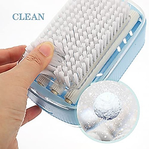 LIFKOME Foaming Soap Box with Soap Dish Multifunctional Soap Box Holder with Roller Brush Soap Tray Soap Saver Case for Travel Bathroom Kitchen Soap Storage Laundry Box