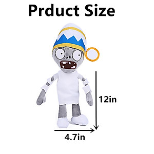 JHESAO 12" Plants and Buckethead Zombies Plush Toys Normal Zombies PVZ Plushies 1 2 Stuffed Soft Doll Buckethead Zombies New