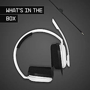 ASTRO Gaming A10 Wired Gaming Headset, Damage Resistant, Astro Audio, Dolby Atmos, 3.5mm Audio Jack, Xbox Series X|S, Xbox One, PS5, PS4, Switch, PC, Mac, Mobile - White/Blue