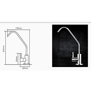 Drinking Water Filter Tap 360 Rotation Kitchen Sink Purifier Faucet Fits All Water Filter Systems & Reverse Osmosis Systems-Oat,Oat