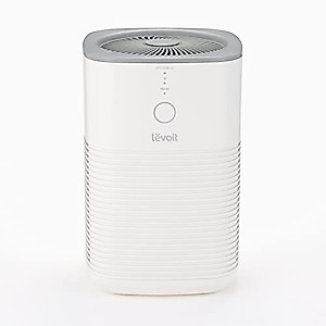 LEVOIT Air Purifier for Home Bedroom, HEPA Fresheners Filter Small Room Cleaner with Fragrance Sponge for Smoke, Allergies, Pet Dander, Odor, Dust Remover, Office, Desktop, Table Top, 1 Pack, White