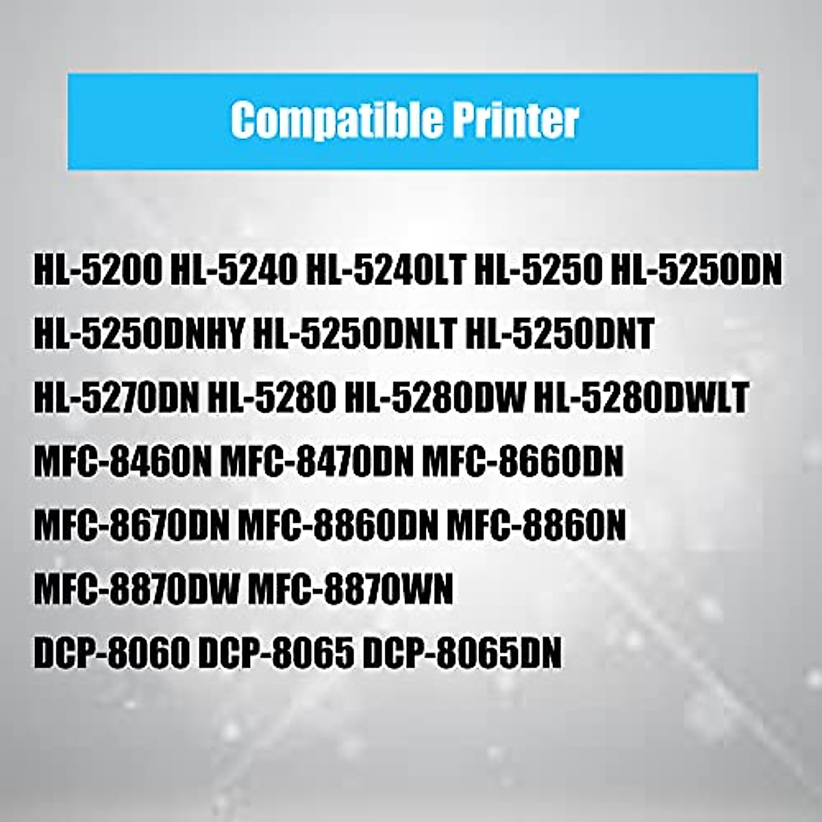 (Toner + Drum) 4Benefit Compatible Replacement TN580 DR520 Toner Cartridge Drum Unit (Set of 3) 2xTN-580 and 1xDR-520 Work for HL-5250DN HL-5270DNHL-5370DW HL-5380DN Laser Printer