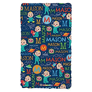 CoComelon Personalized Fuzzy Blanket with Custom Initial and Name Printed | Soft Blanket for Kids Bedroom or Play Area | 33.5" x 55.5" | Official Licensed Product