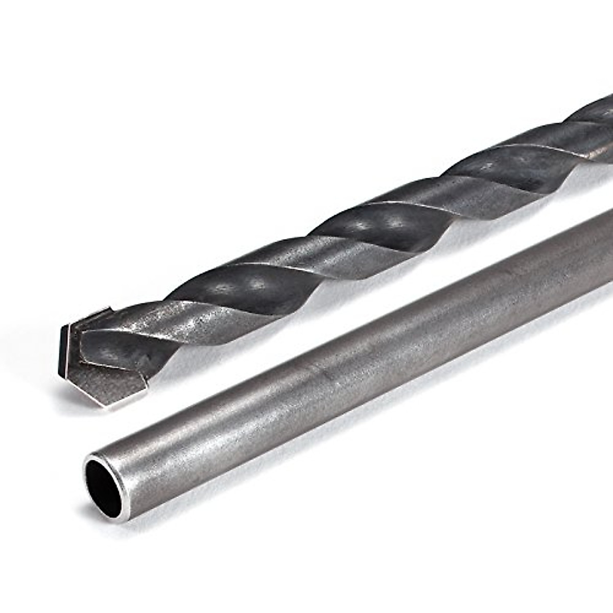 SnakeBit Drill 3/8" x 18" Wood & Masonry Cable Installer Drill Bit - Hollow Shank - 2 Pack - MADE IN USA